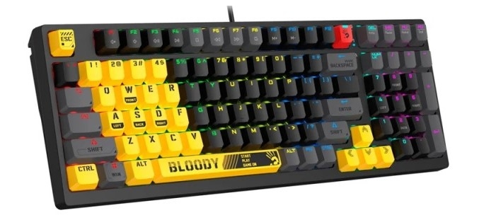 A4tech Bloody S98 RGB Mechanical Gaming Keyboard Sports Lime (13051 ...