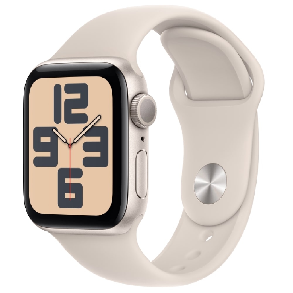 Apple Watch SE 44 mm Starlight Aluminium Case - Starlight Sport band ...